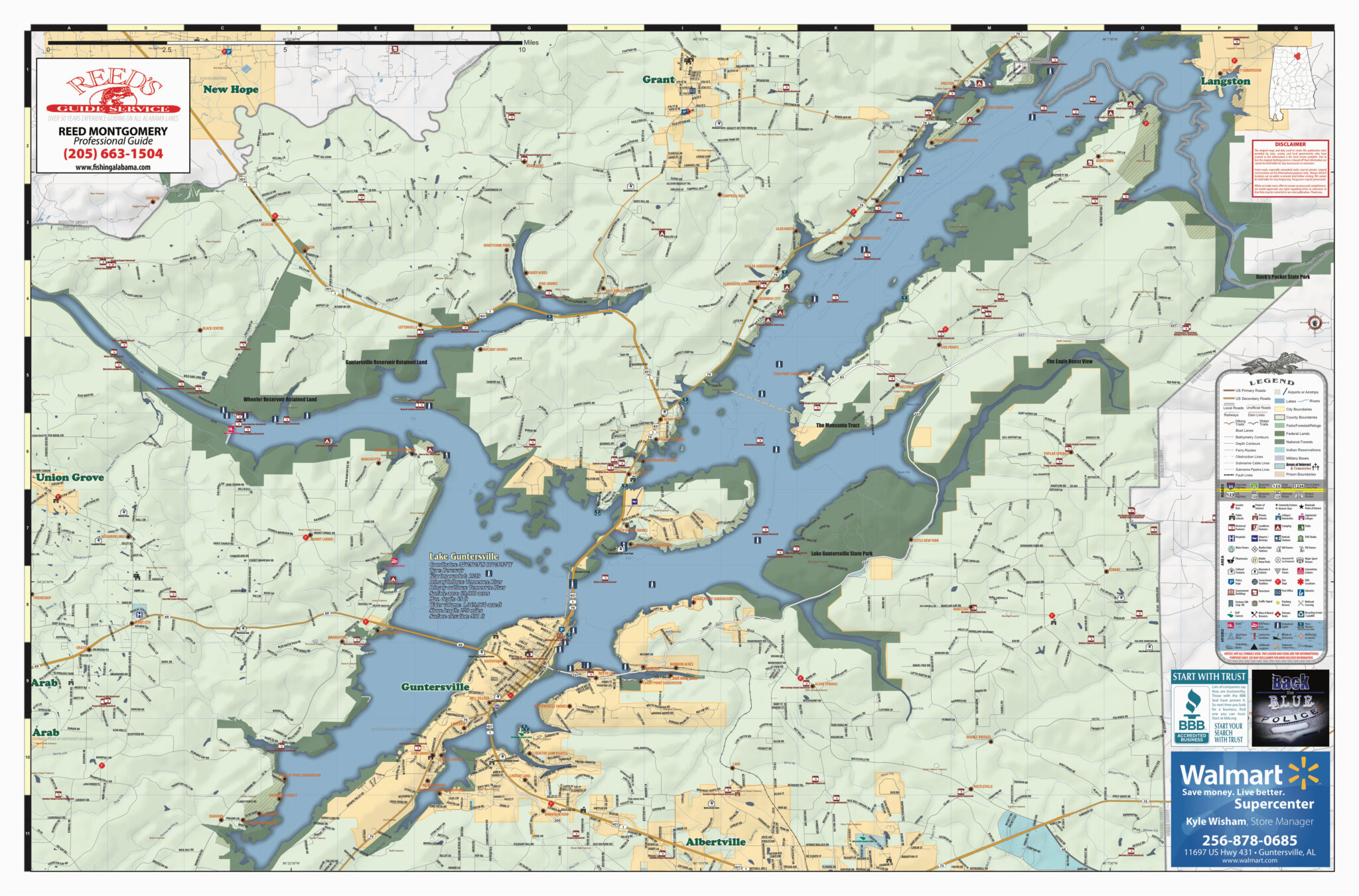 Map Of Guntersville Lake